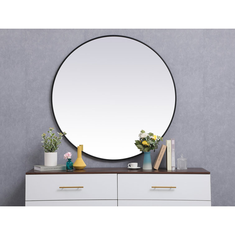 Sabine Metal Round Wall Mirror & Reviews | Joss & Main Sabine Metal Round Wall Mirror & Reviews | Joss & Main